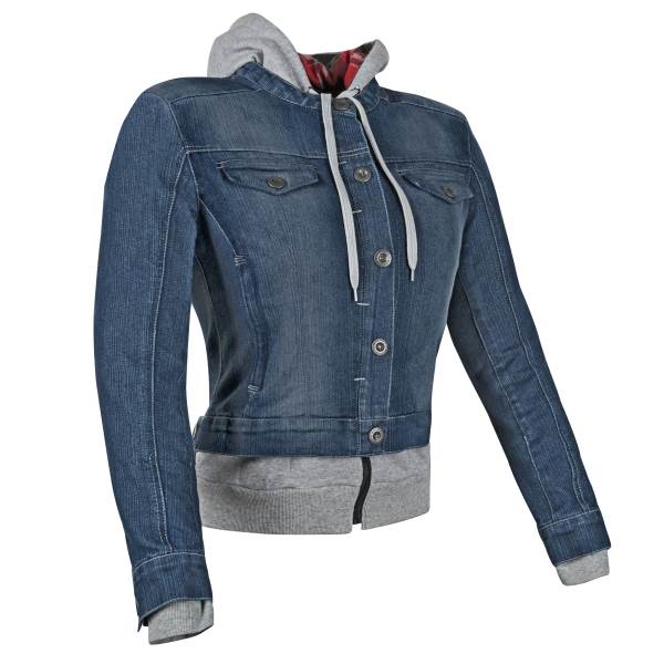 JOE ROCKET WOMEN'S QUEENSWAY DENIM JACKET SIZE XS BLUE