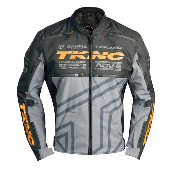 Teknic Traverse Men's Waterproof Textile Jacket Orange/Grey/Black Large ...