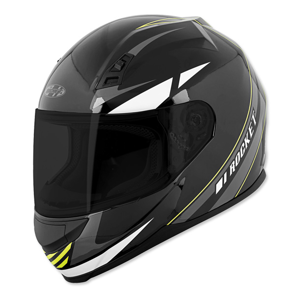 JOE ROCKET REACTOR RKT 7 FULL FACE HELMET SIZE MEDIUM GREY/HIGH ...