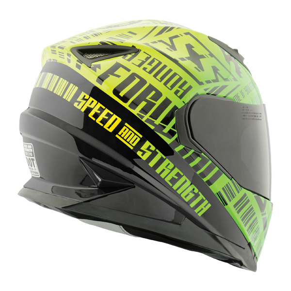 S&S FAST FORWARD SS1310 FULL FACE HELMET SMALL - GREEN/BLACK - SINGLE ...
