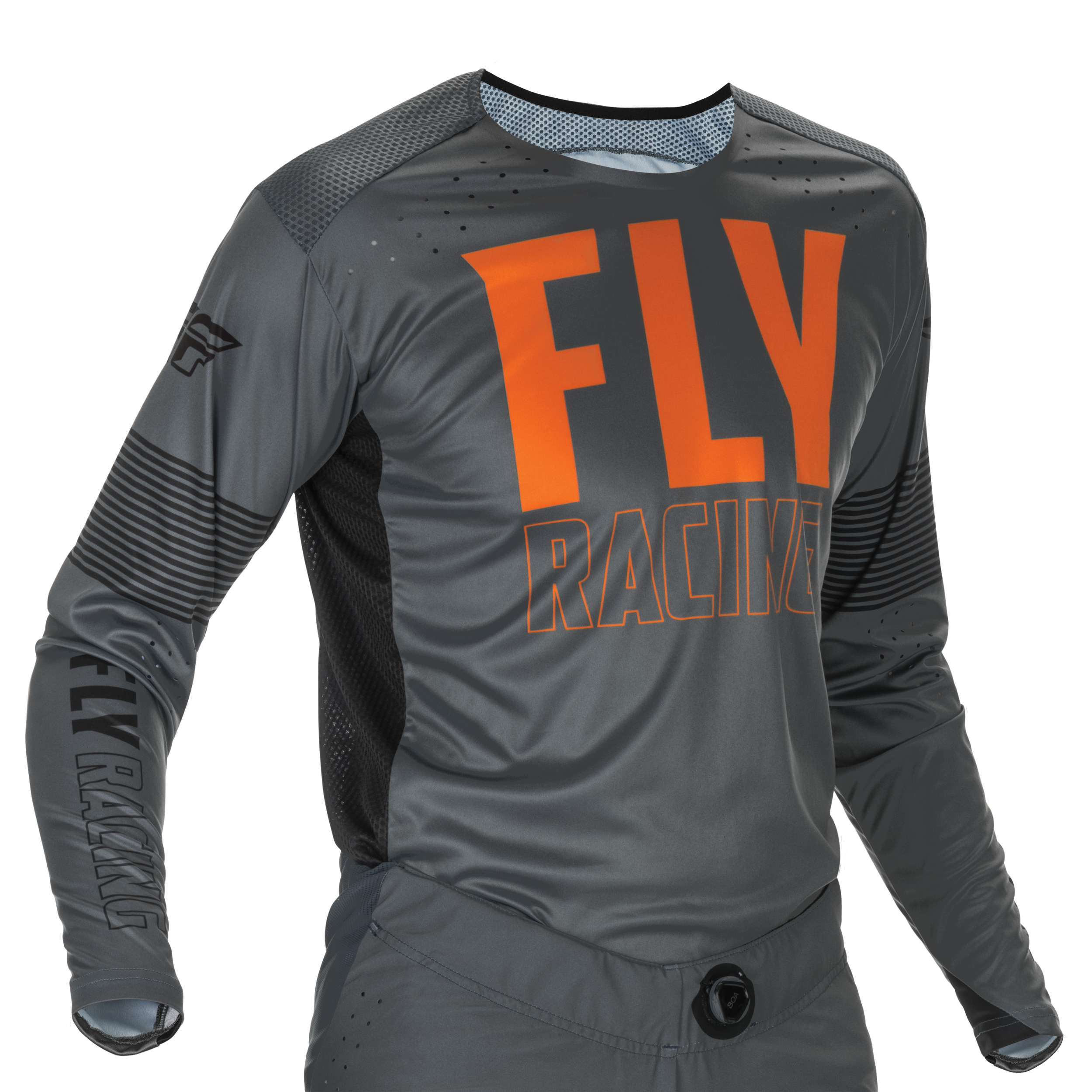 FLY RACING LITE JERSEY SMALL GREY/ORANGE - 46-25374