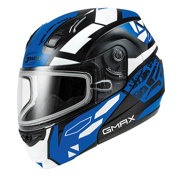 VAULT MD04 FULL FACE MODULAR SNOW HELMET 2XL BLUE DOUBLE LENS - 490-4628D