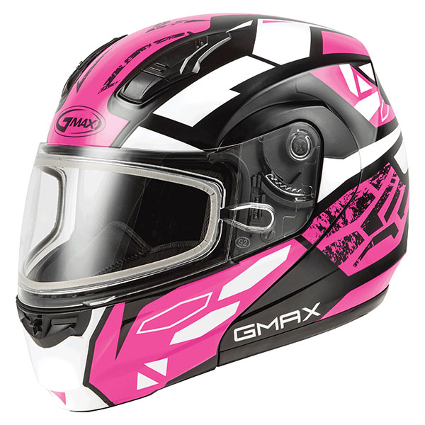 VAULT MD04 FULL FACE MODULAR SNOW HELMET XS PINK ELECTRIC LENS - 490-4663E